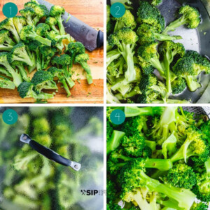 Italian Broccoli - Garlic Sauteed - Sip and Feast