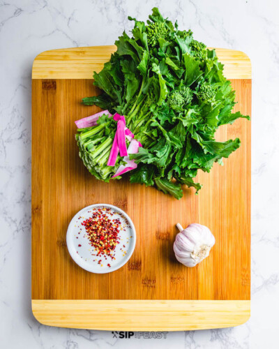 Sauteed Broccoli Rabe - Easy Italian Side Dish - Sip and Feast