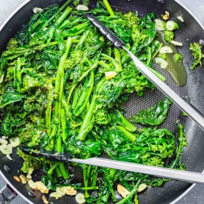 Sauteed Broccoli Rabe - Easy Italian Side Dish - Sip and Feast