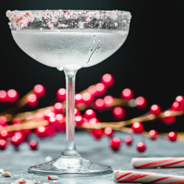 Candy Cane Cocktail - The Candy Cane All Grown Up - Sip and Feast