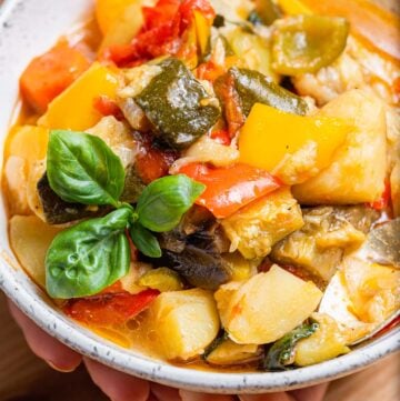 Ciambotta - Summer Veggie Stew - Sip and Feast
