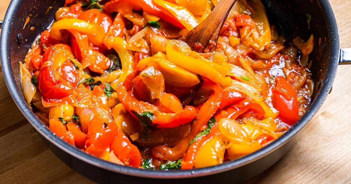 Peperonata - Summer Garden Pepper Spread - Sip and Feast