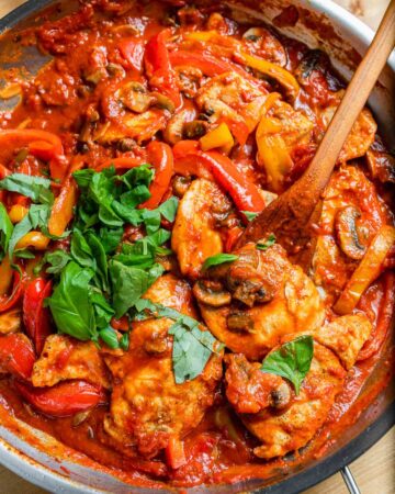 Chicken Pizzaiola - Easy and Crowd Pleasing - Sip and Feast