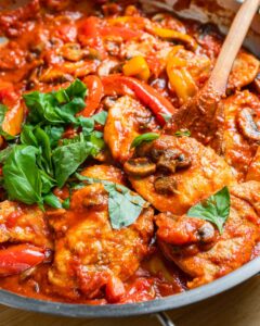 Chicken Pizzaiola - Easy and Crowd Pleasing - Sip and Feast
