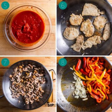 Chicken Pizzaiola - Easy and Crowd Pleasing - Sip and Feast
