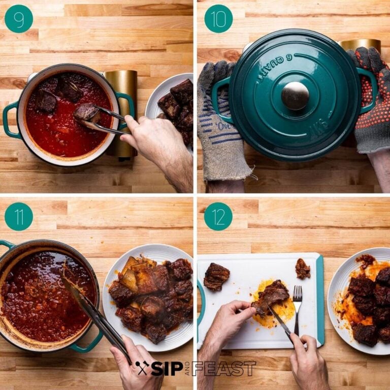 Short Ribs with Pappardelle - The Best Ragu Ever - Sip and Feast