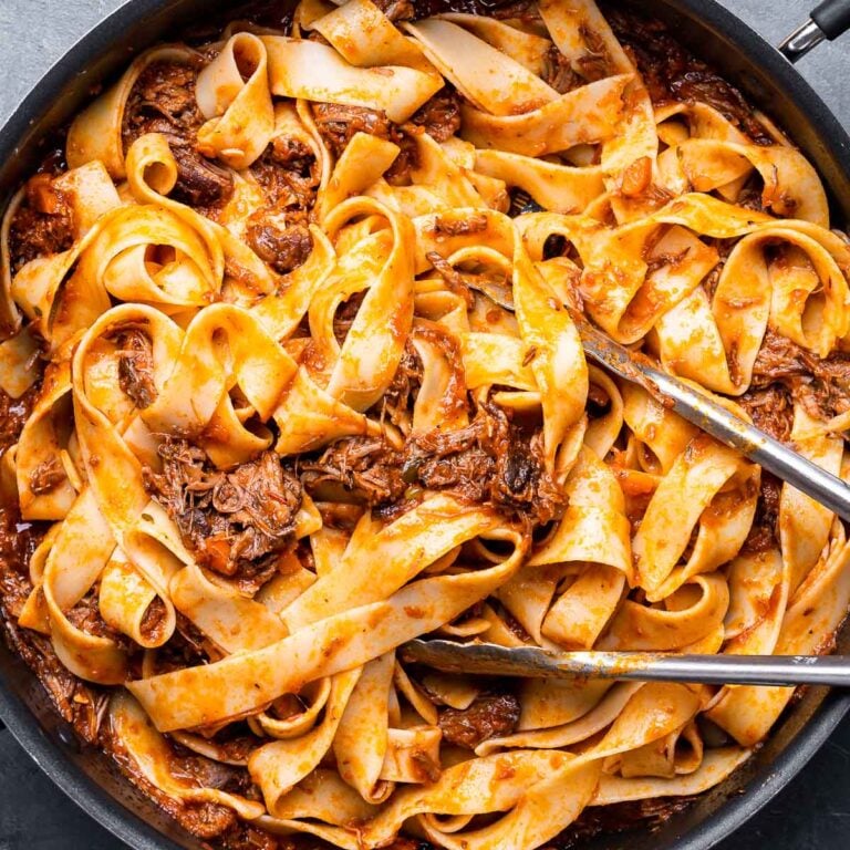 Short Ribs with Pappardelle - The Best Ragu Ever - Sip and Feast