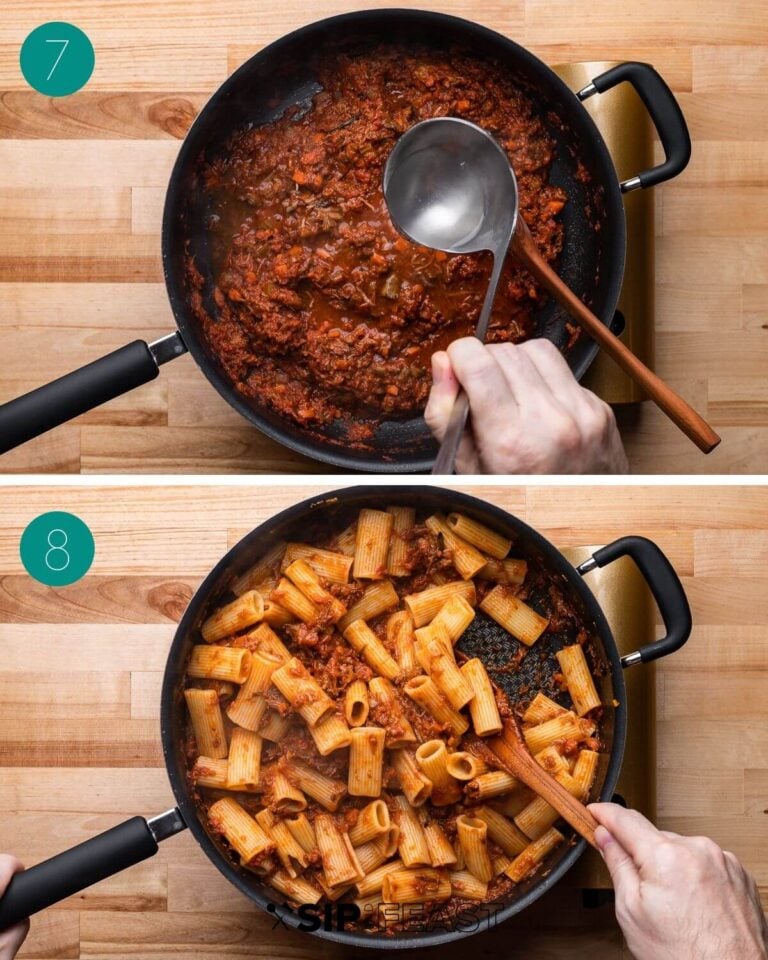 Lamb Ragu with Rigatoni - Hearty and Comforting - Sip and Feast