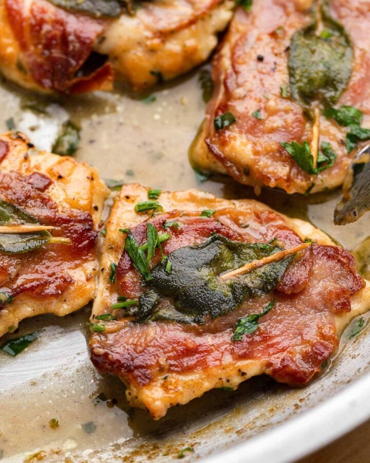 Chicken Saltimbocca - Prosciutto and Sage - Sip and Feast
