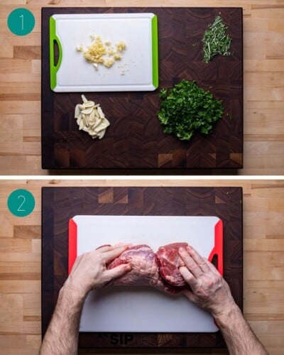 Roasted Boneless Leg of Lamb with Rosemary and Garlic - Sip and Feast