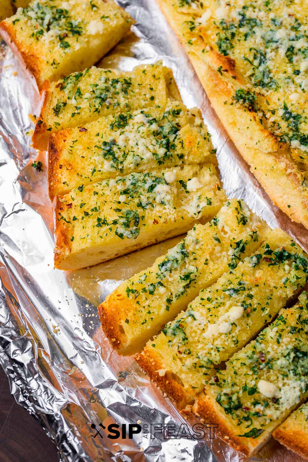 Garlic Bread - Sip and Feast