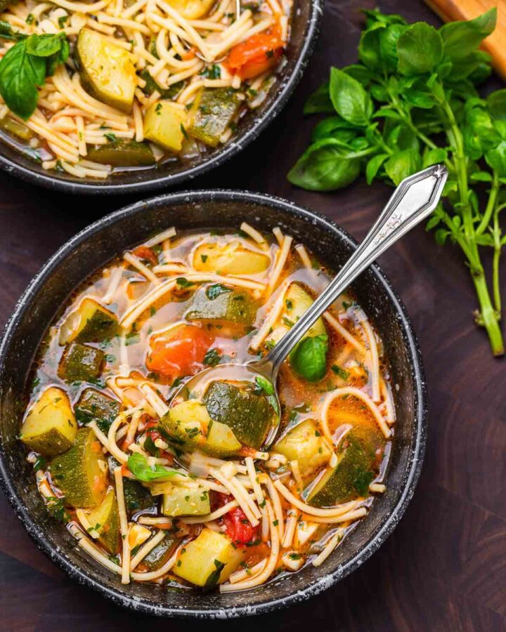 Italian Zucchini Soup - Sip and Feast