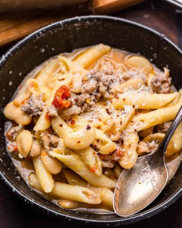 Sausage Pasta Fagioli - Sip and Feast