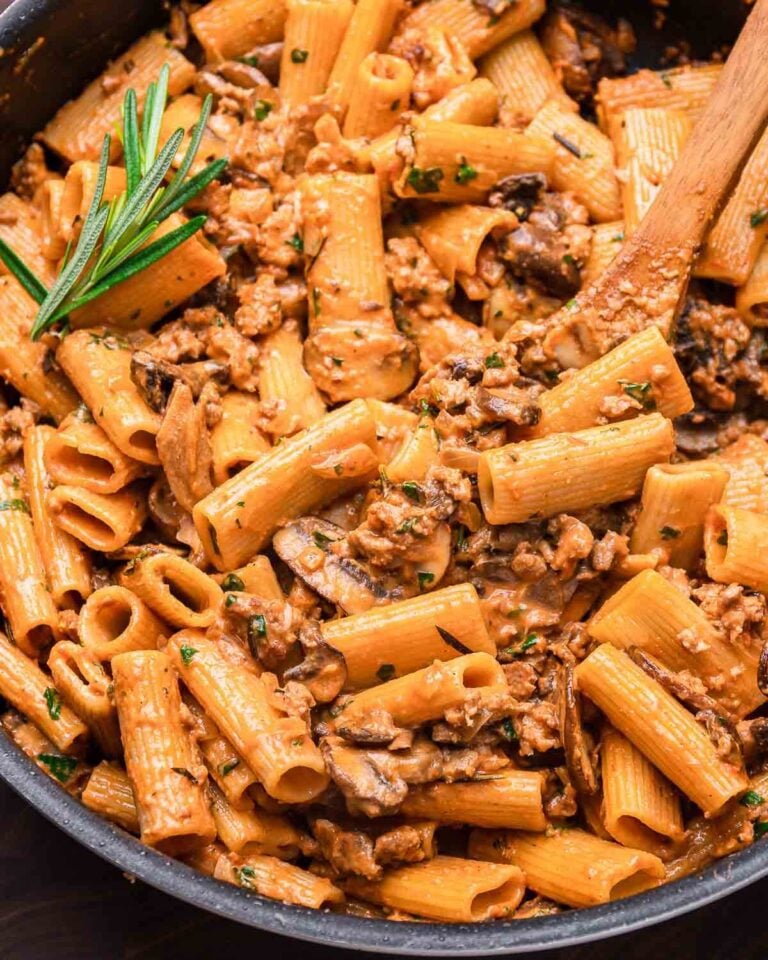 Pasta alla Boscaiola (Hearty Woodsman's Pasta) - Sip and Feast