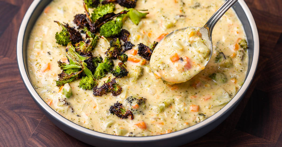 Broccoli Cheddar Soup - Sip and Feast