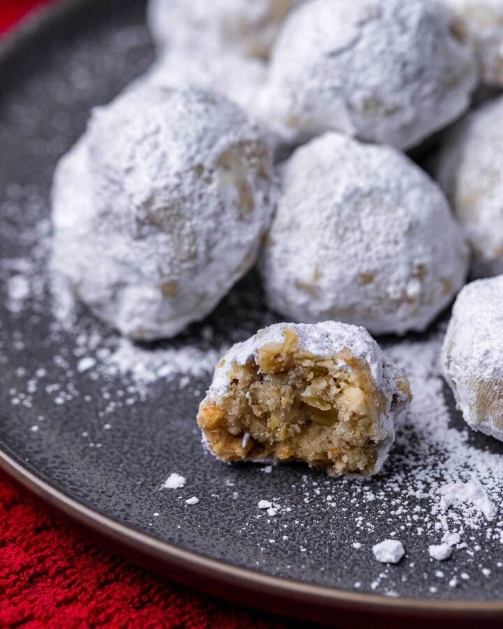 Walnut Snowball Cookies - Sip and Feast
