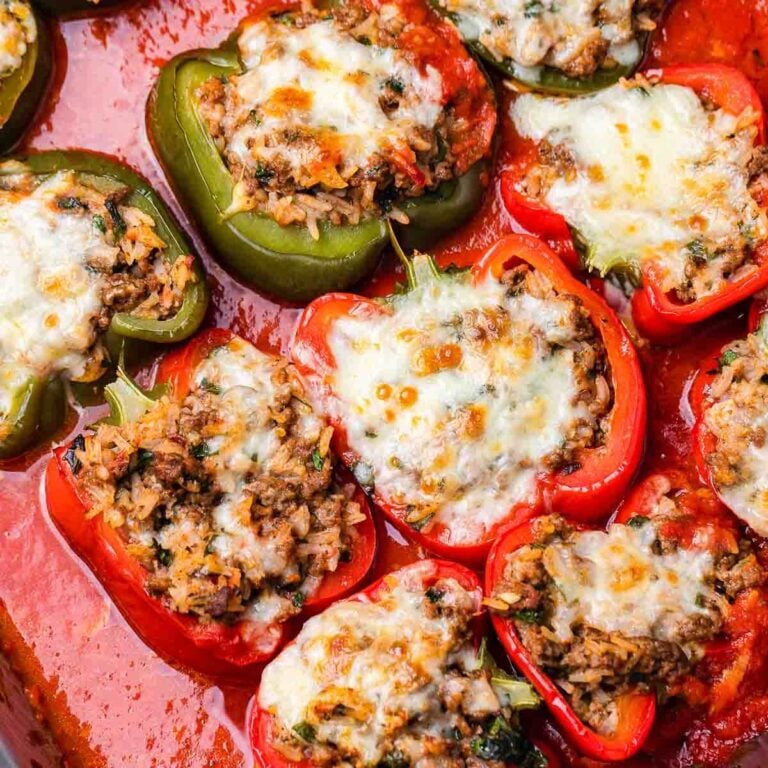 Italian Stuffed Peppers - Sip and Feast