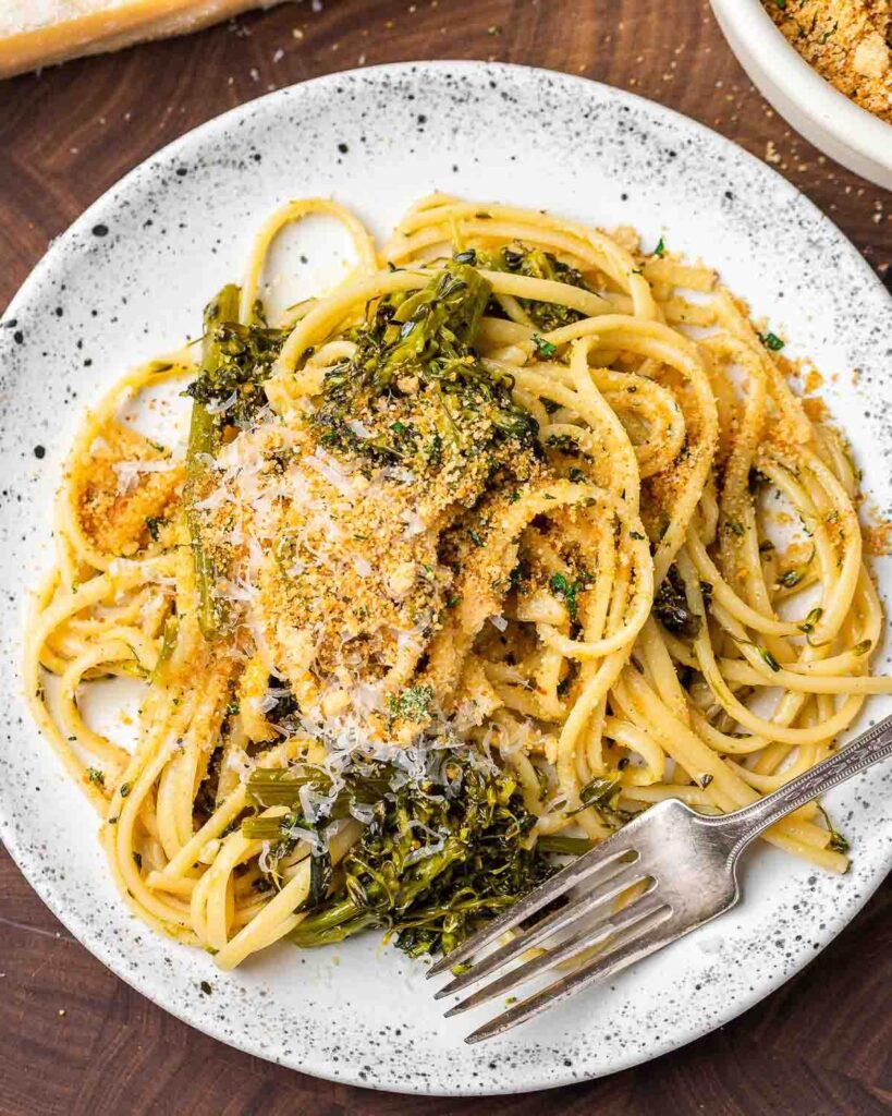 Roasted Broccolini Pasta - Sip and Feast