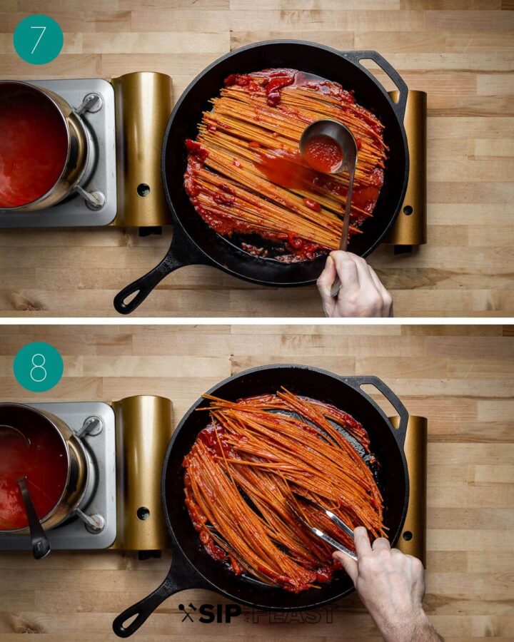 Spaghetti all'Assassina (Assassin's Pasta) - Sip and Feast