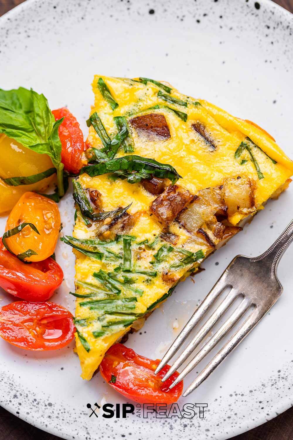 Potato Frittata - Sip and Feast