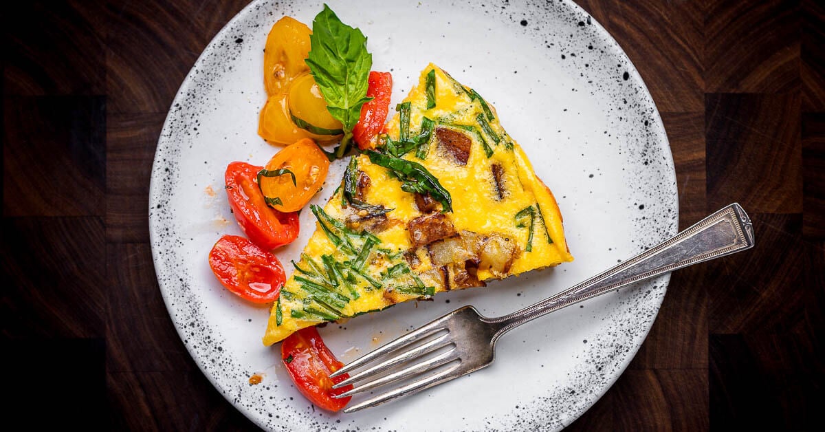 Potato Frittata - Sip and Feast