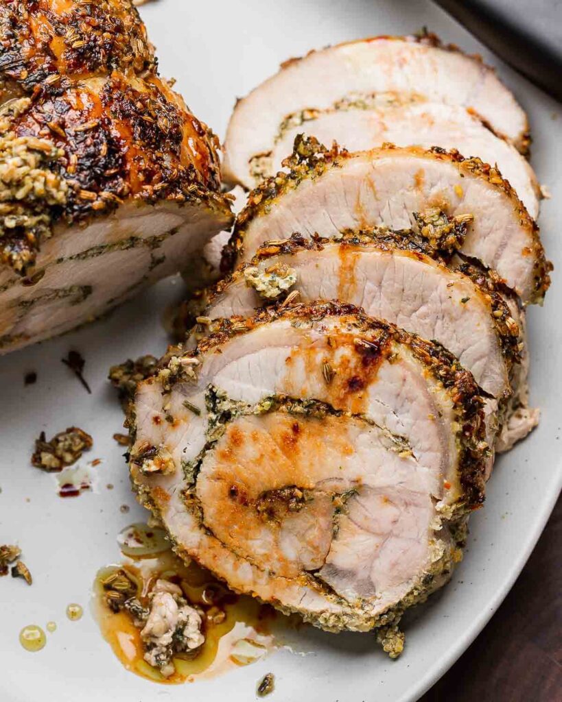 Italian Stuffed Pork Loin - Sip and Feast