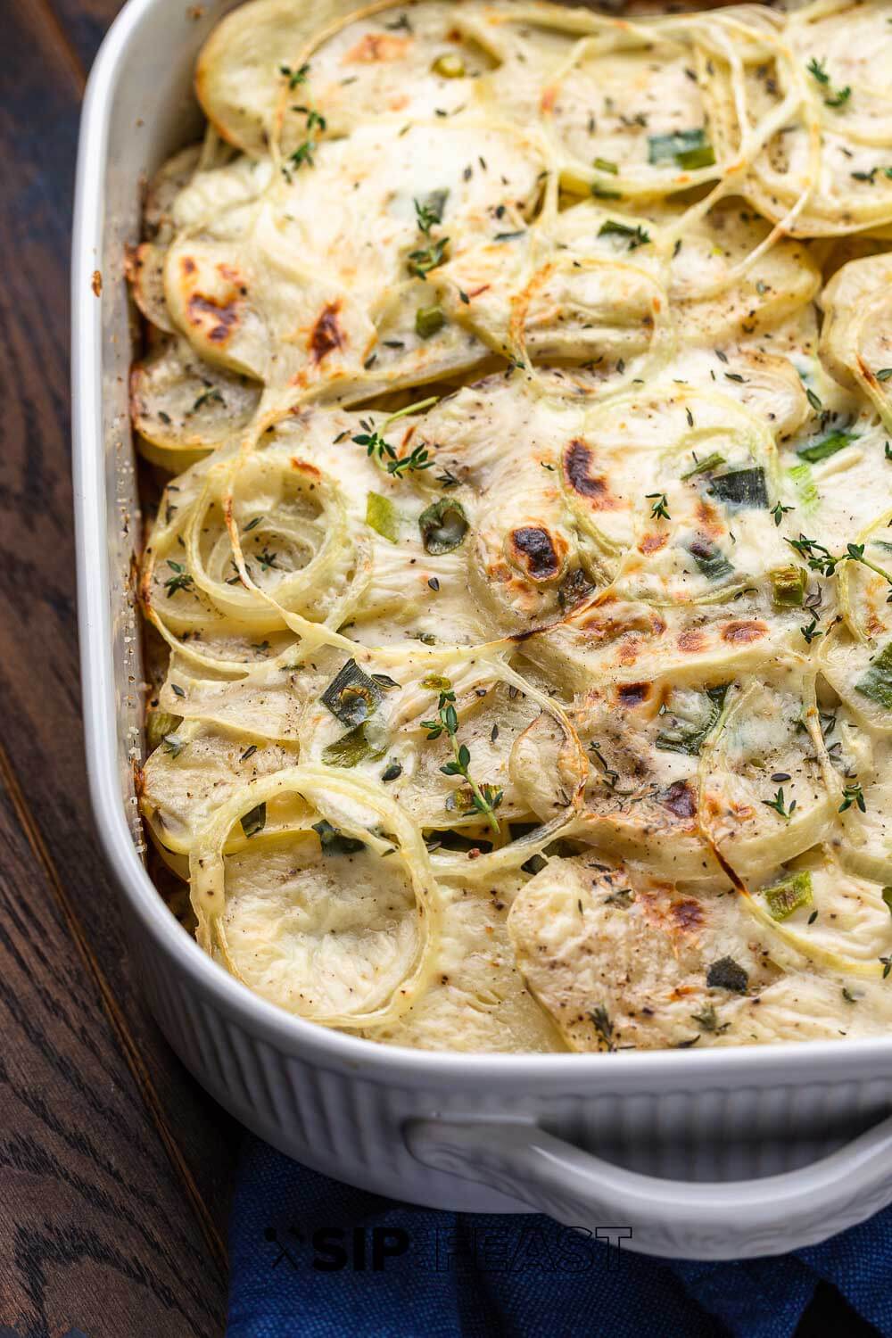 Scalloped Potatoes - Sip and Feast