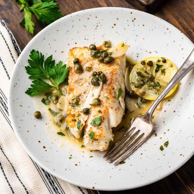 Cod Piccata - Sip and Feast