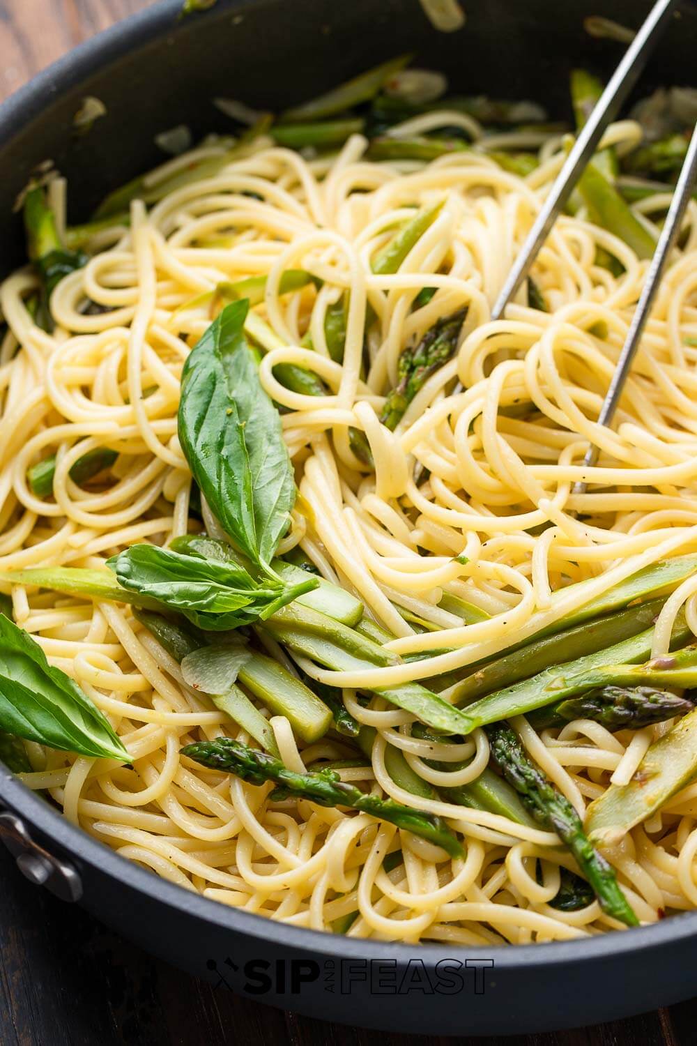 Lemon Asparagus Pasta - Sip and Feast