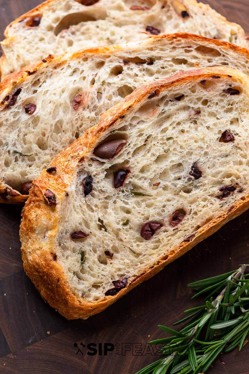 Olive Bread - Sip and Feast