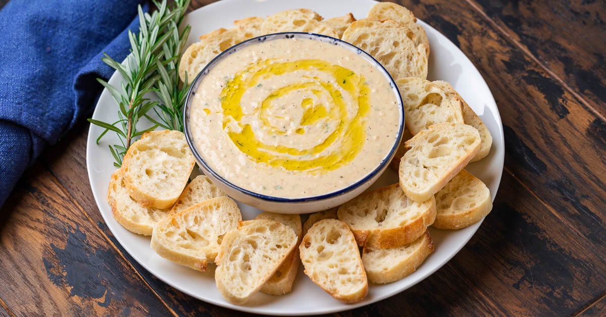 Cannellini Bean Dip - Sip and Feast