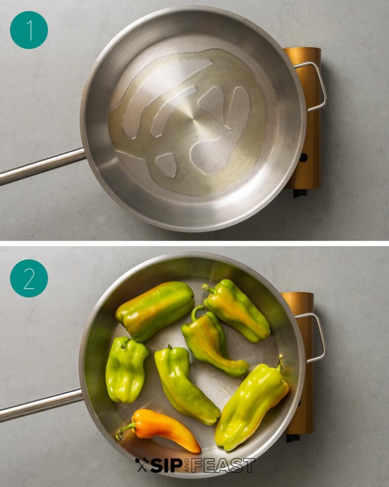 Italian Fried Peppers - Sip and Feast