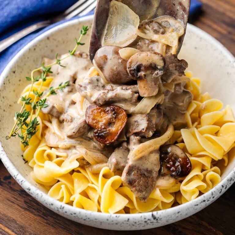 Beef Stroganoff - Sip and Feast
