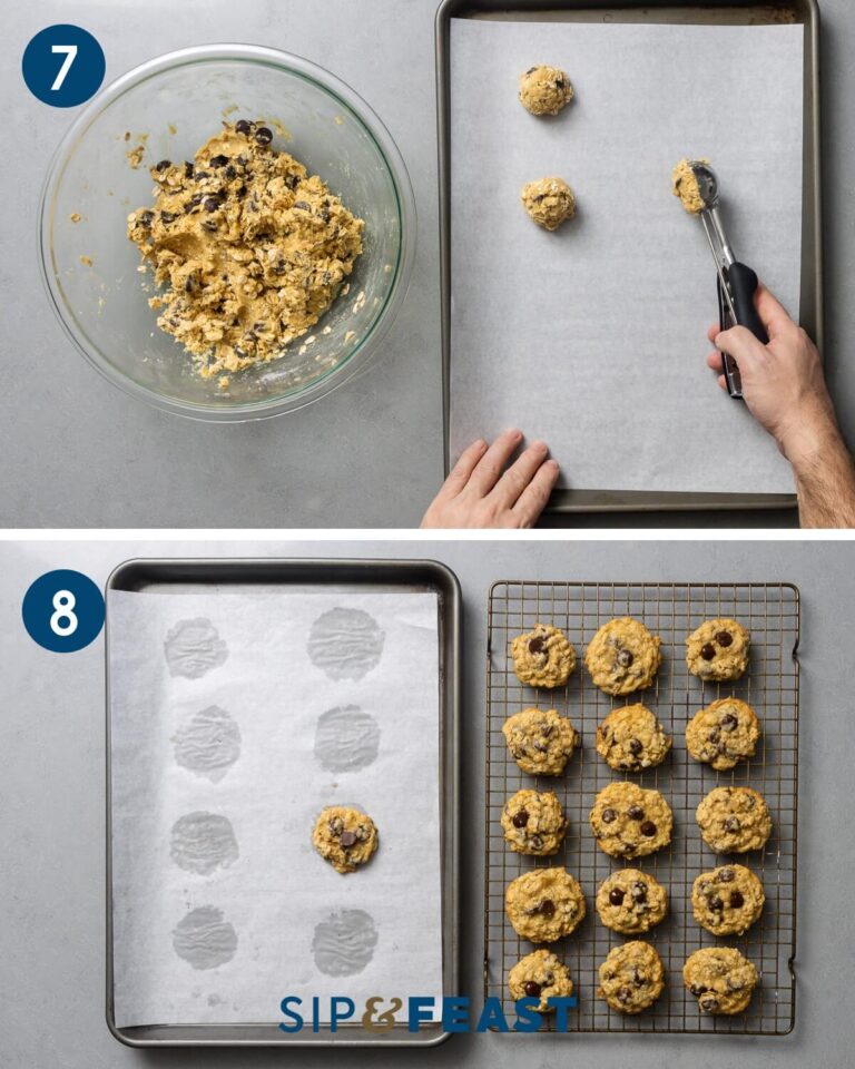 Oatmeal Chocolate Chip Cookies - Sip and Feast