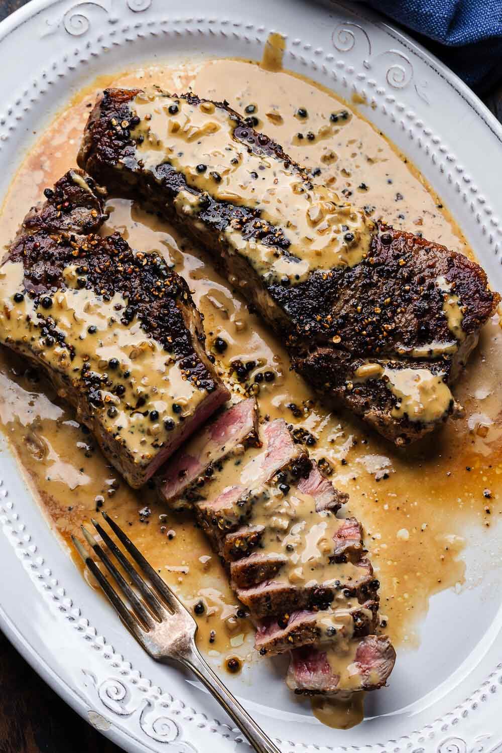 Steak au Poivre - Sip and Feast