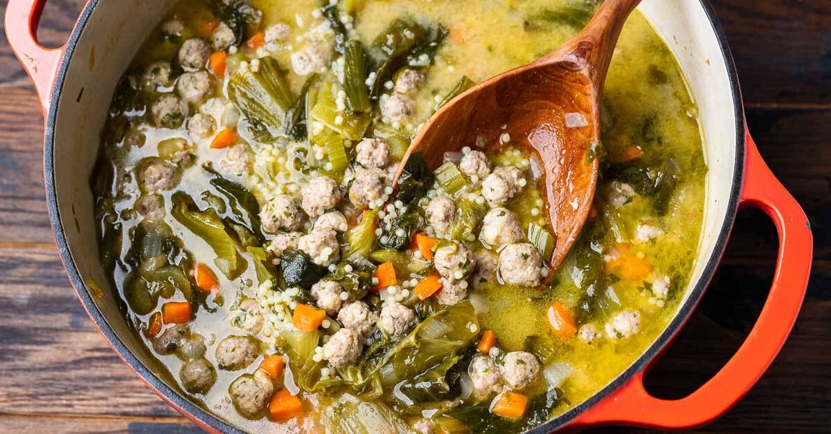 Traditional Italian Wedding Soup - Sip and Feast