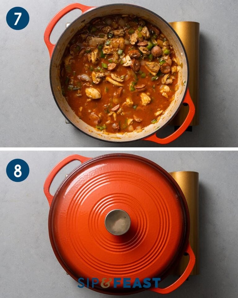 Jambalaya - One Pot Creole Rice Dish - Sip and Feast