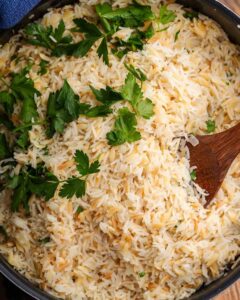 Easy Rice Pilaf - Light and Fluffy - Sip and Feast
