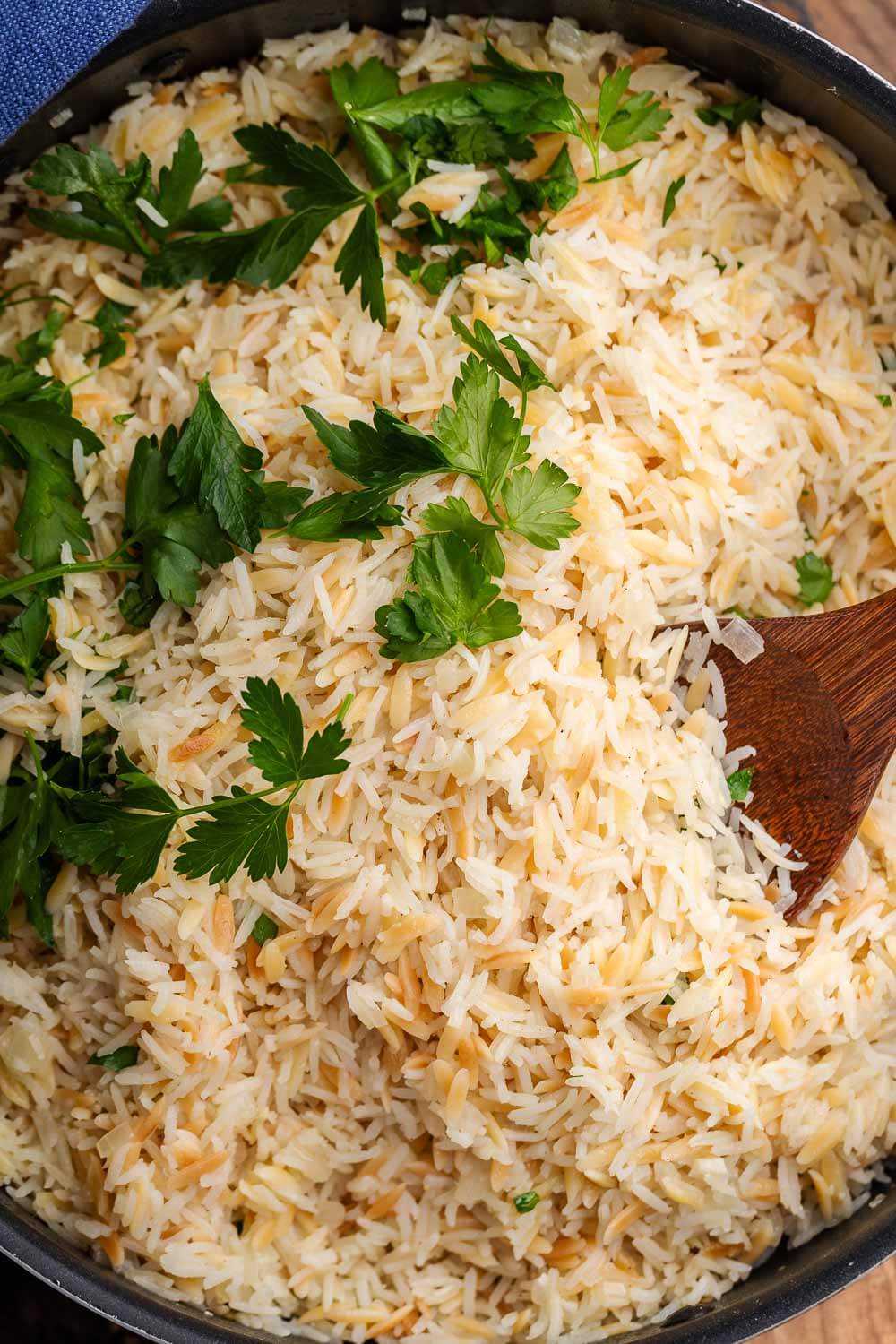 Easy Rice Pilaf - Light and Fluffy - Sip and Feast