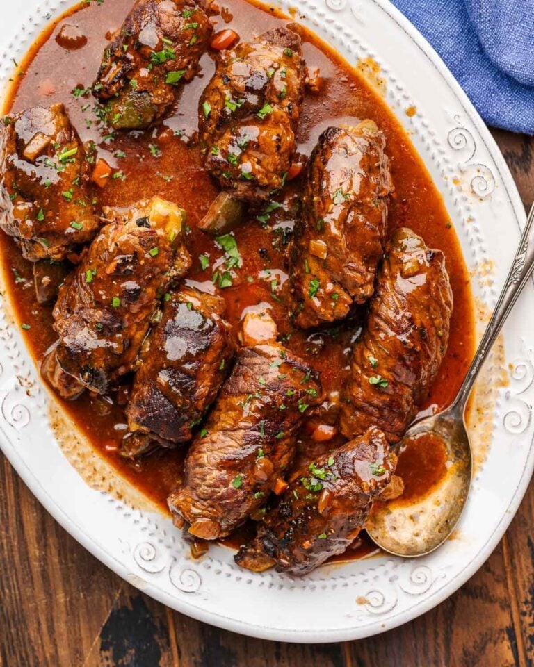 Beef Rouladen (German Beef Rolls) - Sip and Feast
