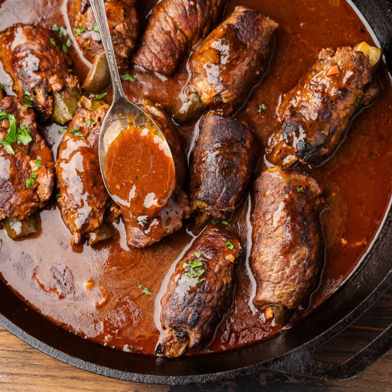 Beef Rouladen (German Beef Rolls) - Sip and Feast