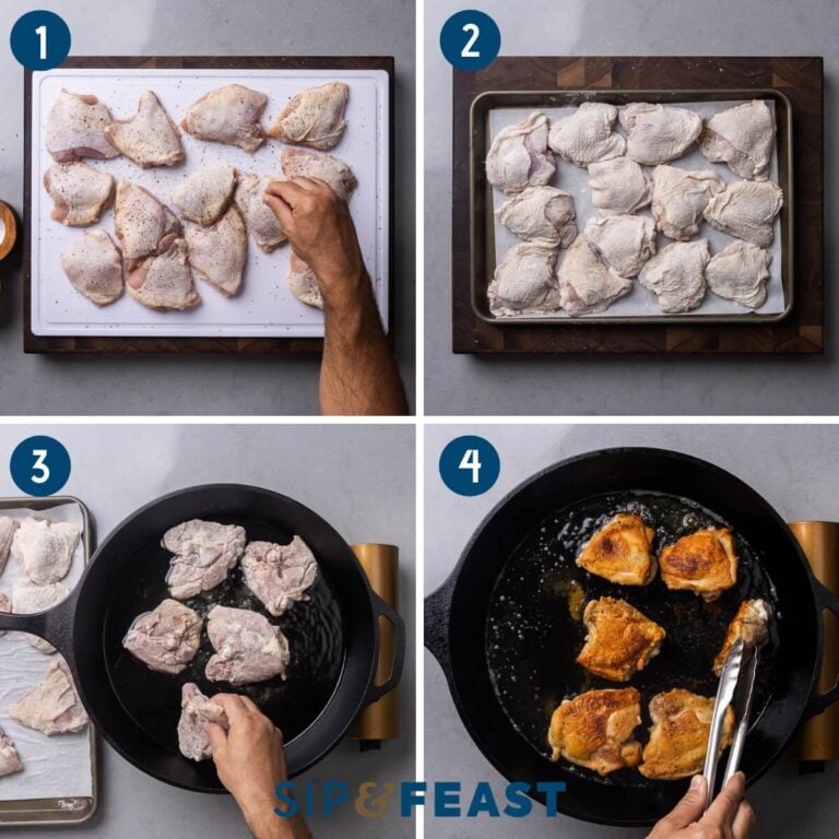 Italian-Style Vinegar Chicken - Sip and Feast