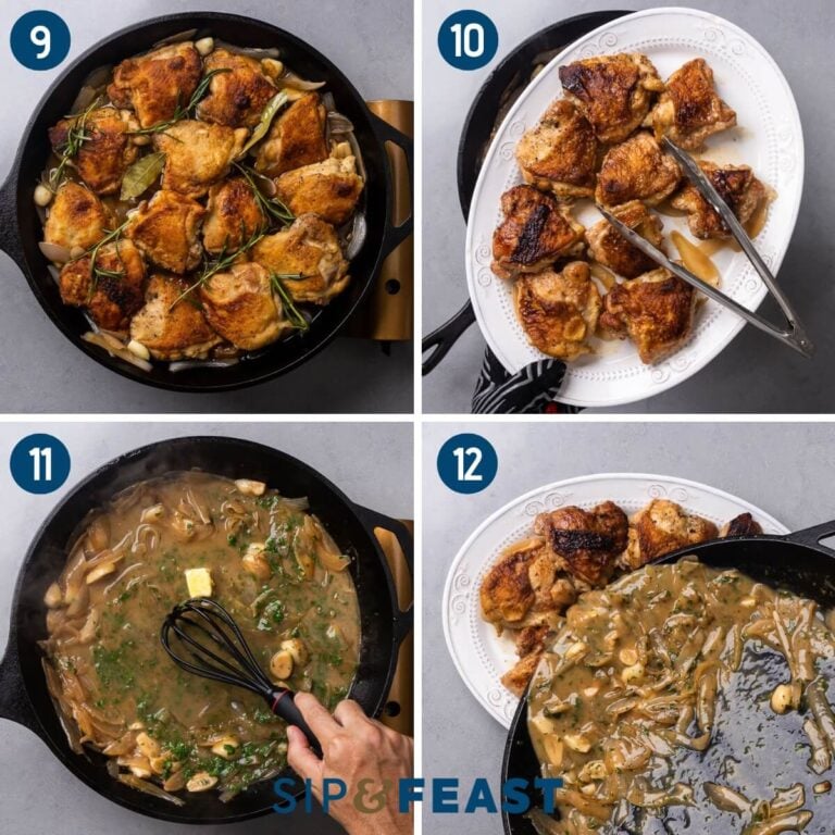 Italian-Style Vinegar Chicken - Sip and Feast