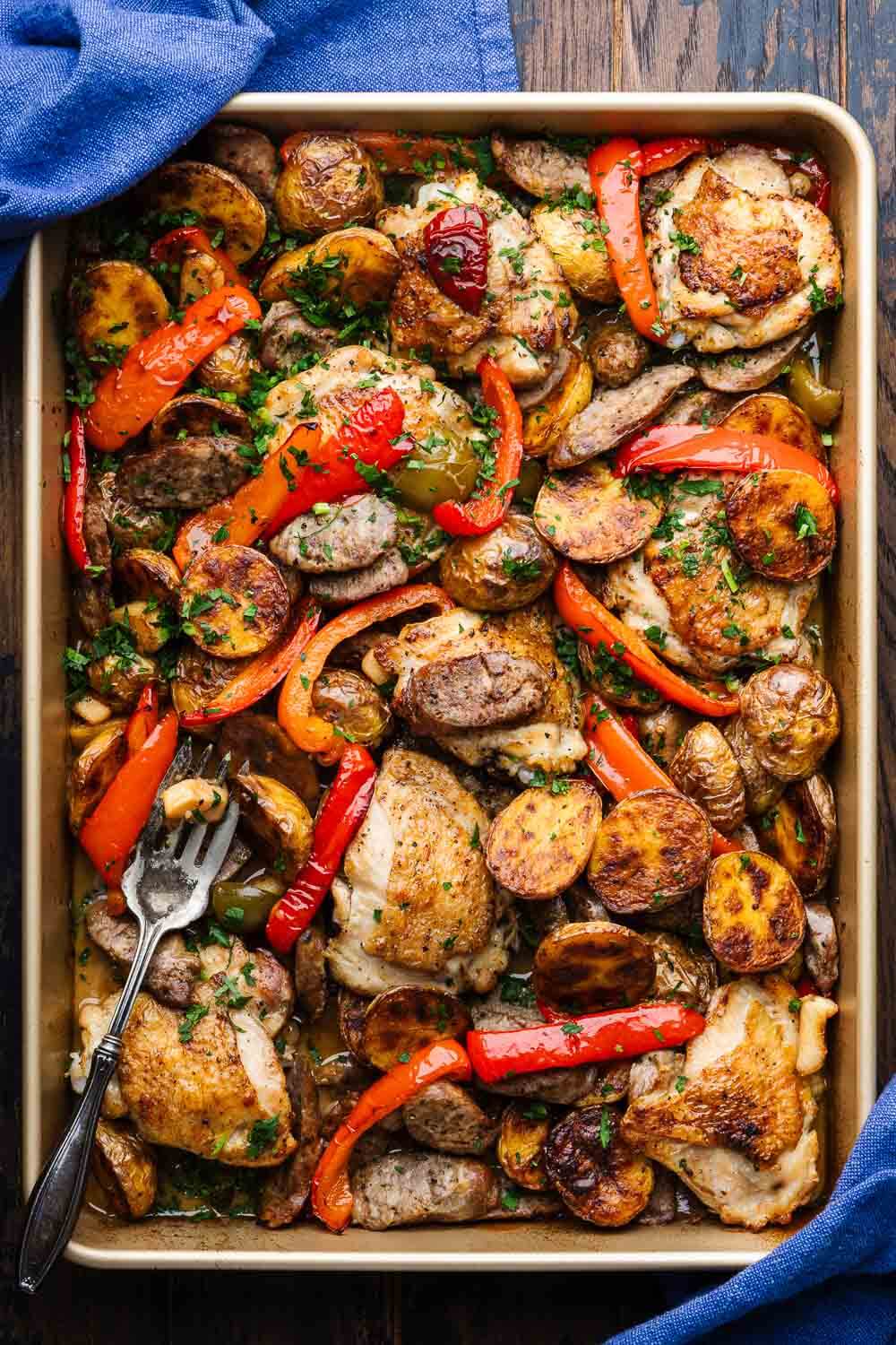 The Best Chicken Scarpariello with Cherry Peppers - Sip and Feast