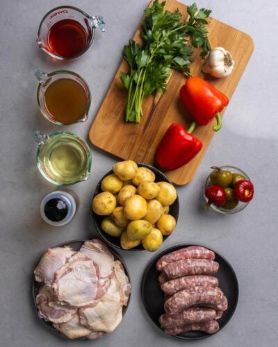 The Best Chicken Scarpariello with Cherry Peppers - Sip and Feast