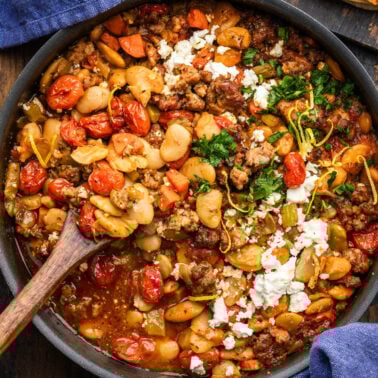 Greek Beans with Sausage (Old-World Comfort) - Sip and Feast