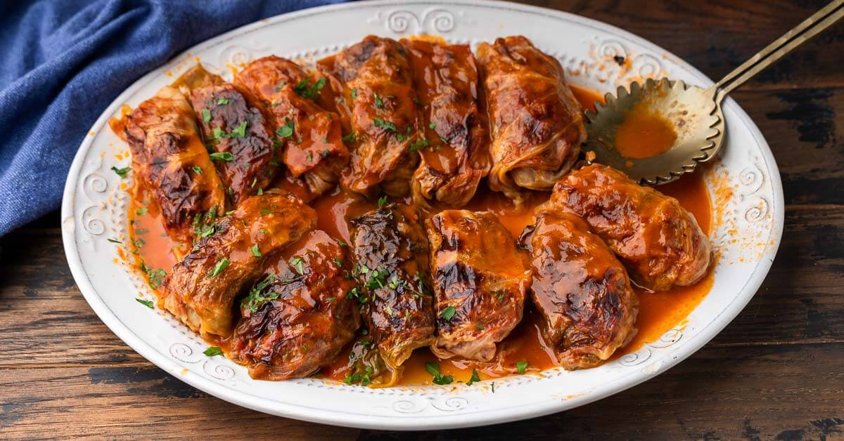 Stuffed Cabbage Rolls - Sip and Feast