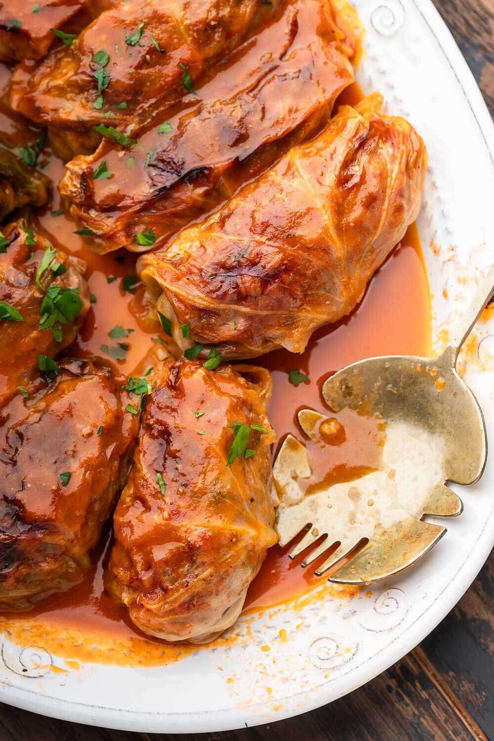 Stuffed Cabbage Rolls - Sip and Feast
