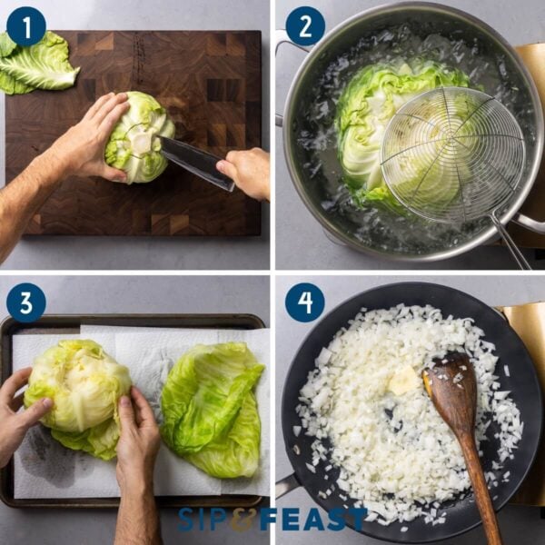 Stuffed Cabbage Rolls - Sip and Feast