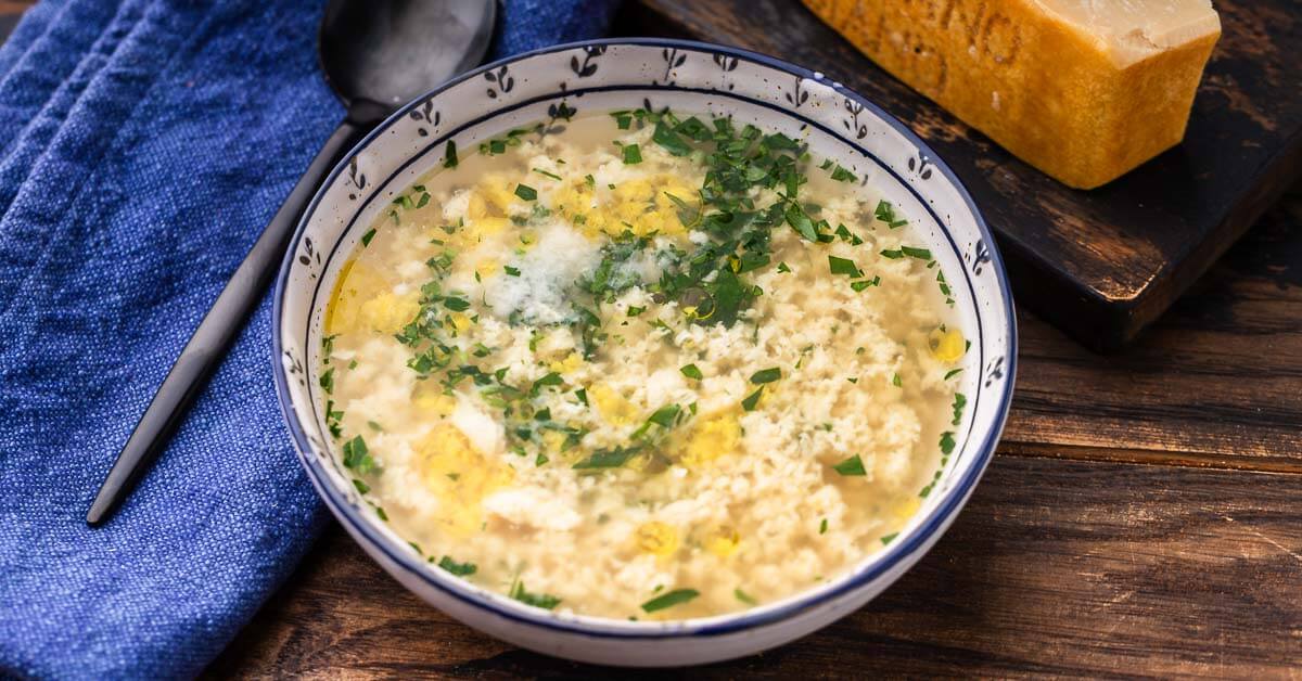 Stracciatella Soup (Nourishing Italian Egg Drop Soup) - Sip and Feast